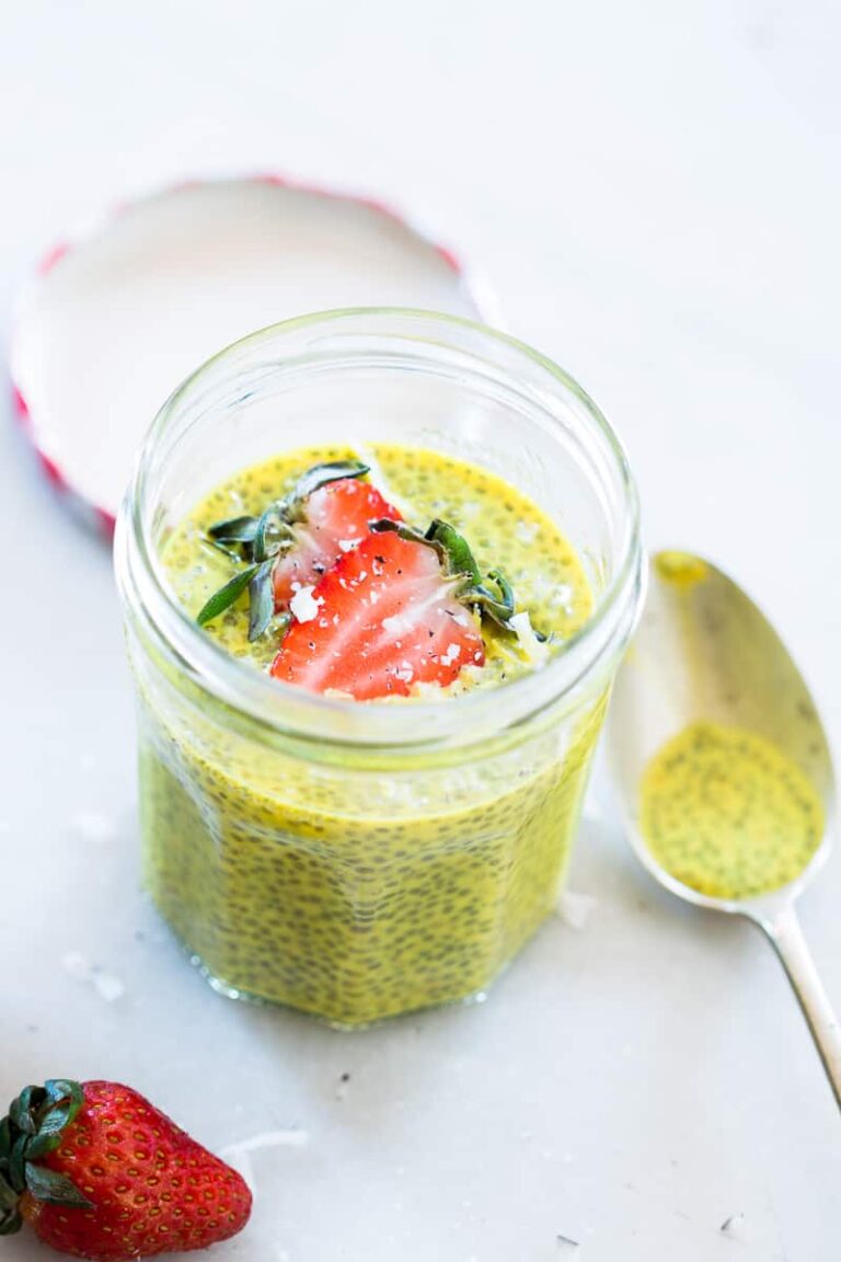 Golden Turmeric Milk Chia Seed Pudding - My Food Story