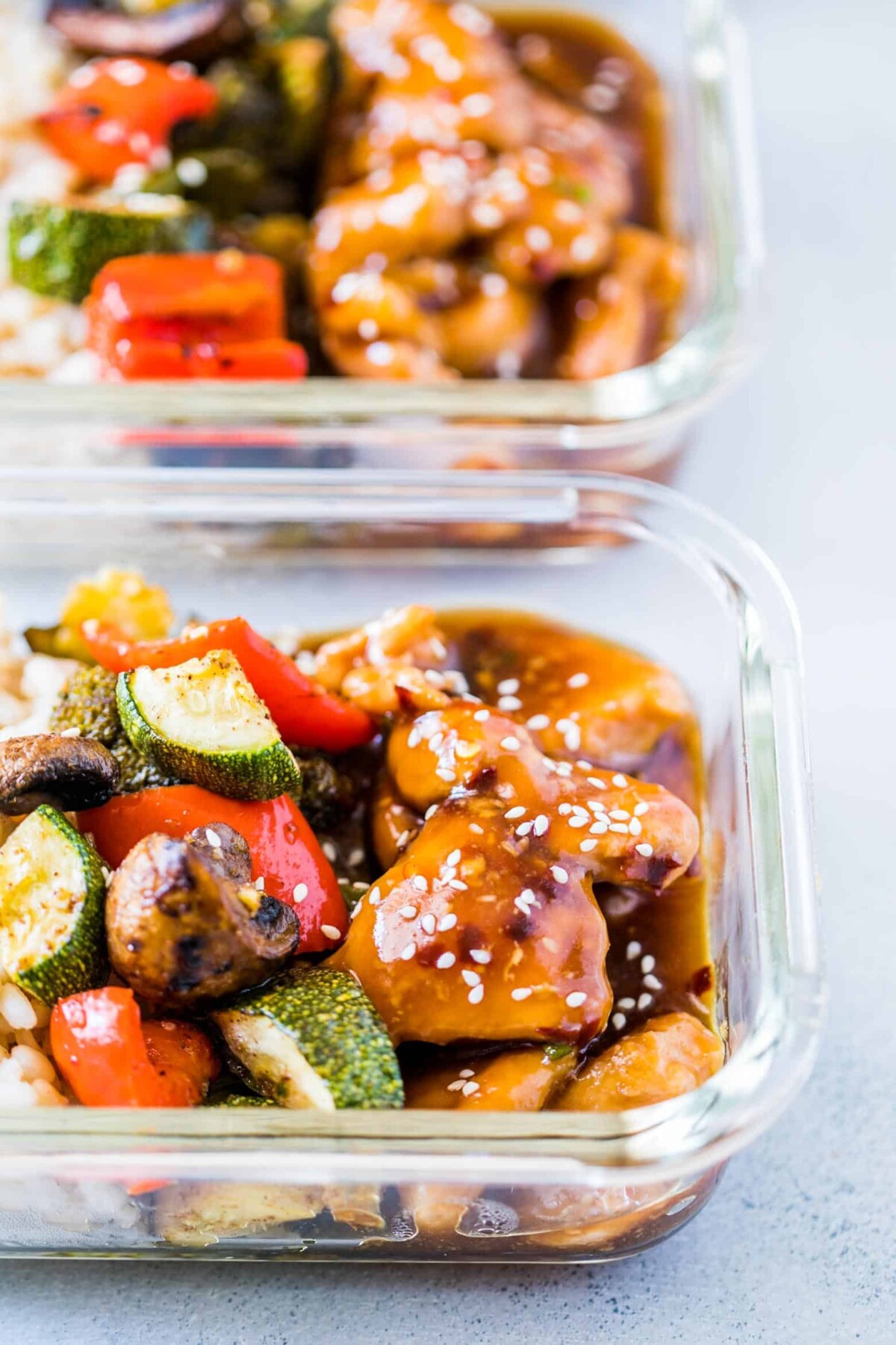 Teriyaki Chicken Stir Fry Meal Prep Lunch Boxes - My Food Story