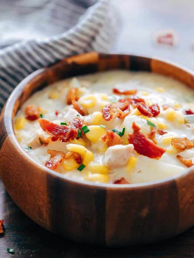 QUICK and EASY Chicken Potato Corn Chowder - My Food Story