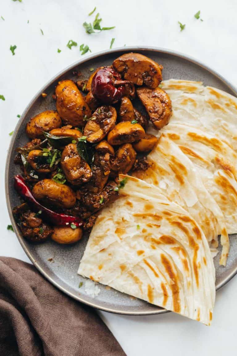 Mushroom Pepper Fry (South Indian style) - My Food Story
