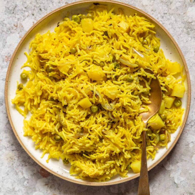 Tahari | Tehri (UP style vegetable pulao or yellow rice) - My Food Story
