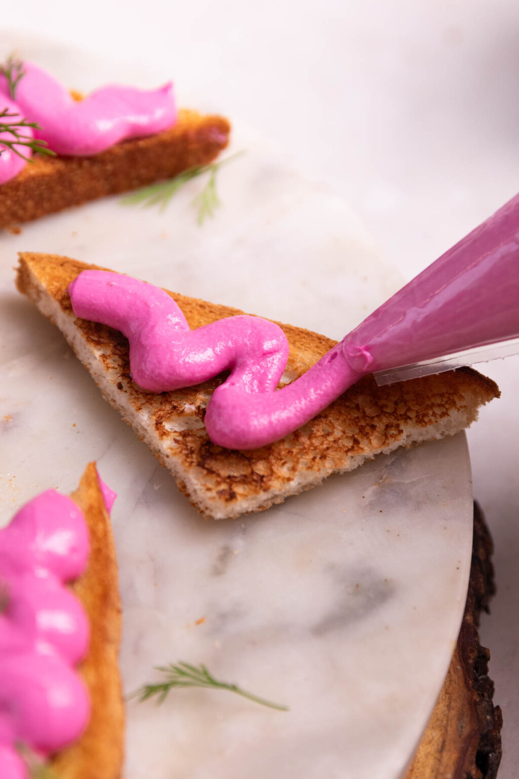 Paneer Beetroot Toast - My Food Story