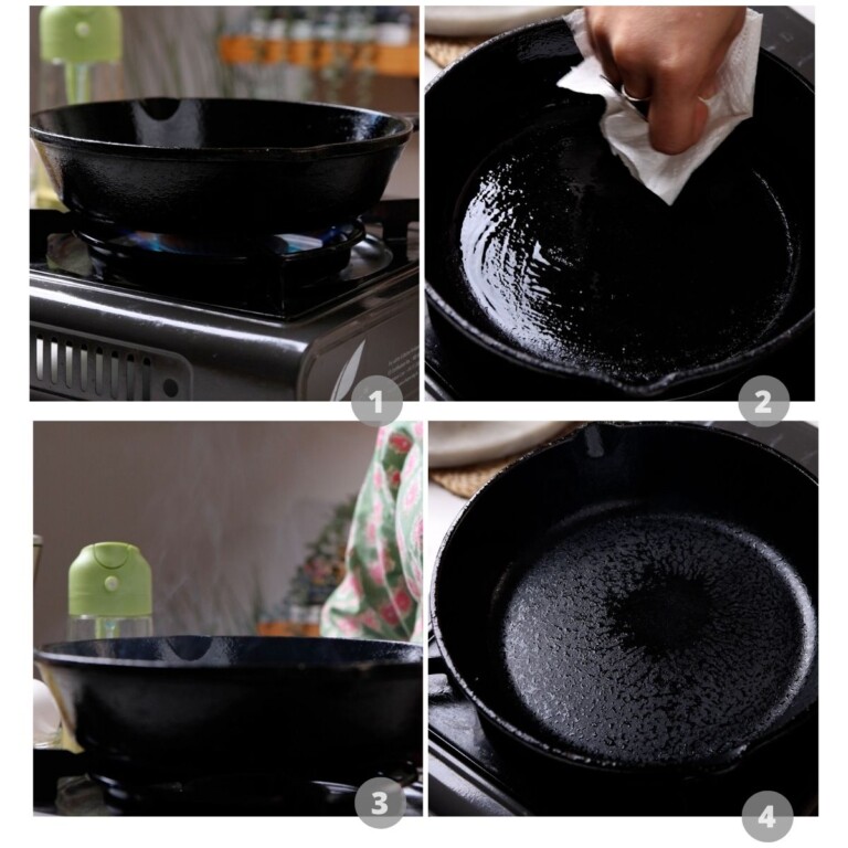 How to Clean and Season Cast Iron Pans - My Food Story