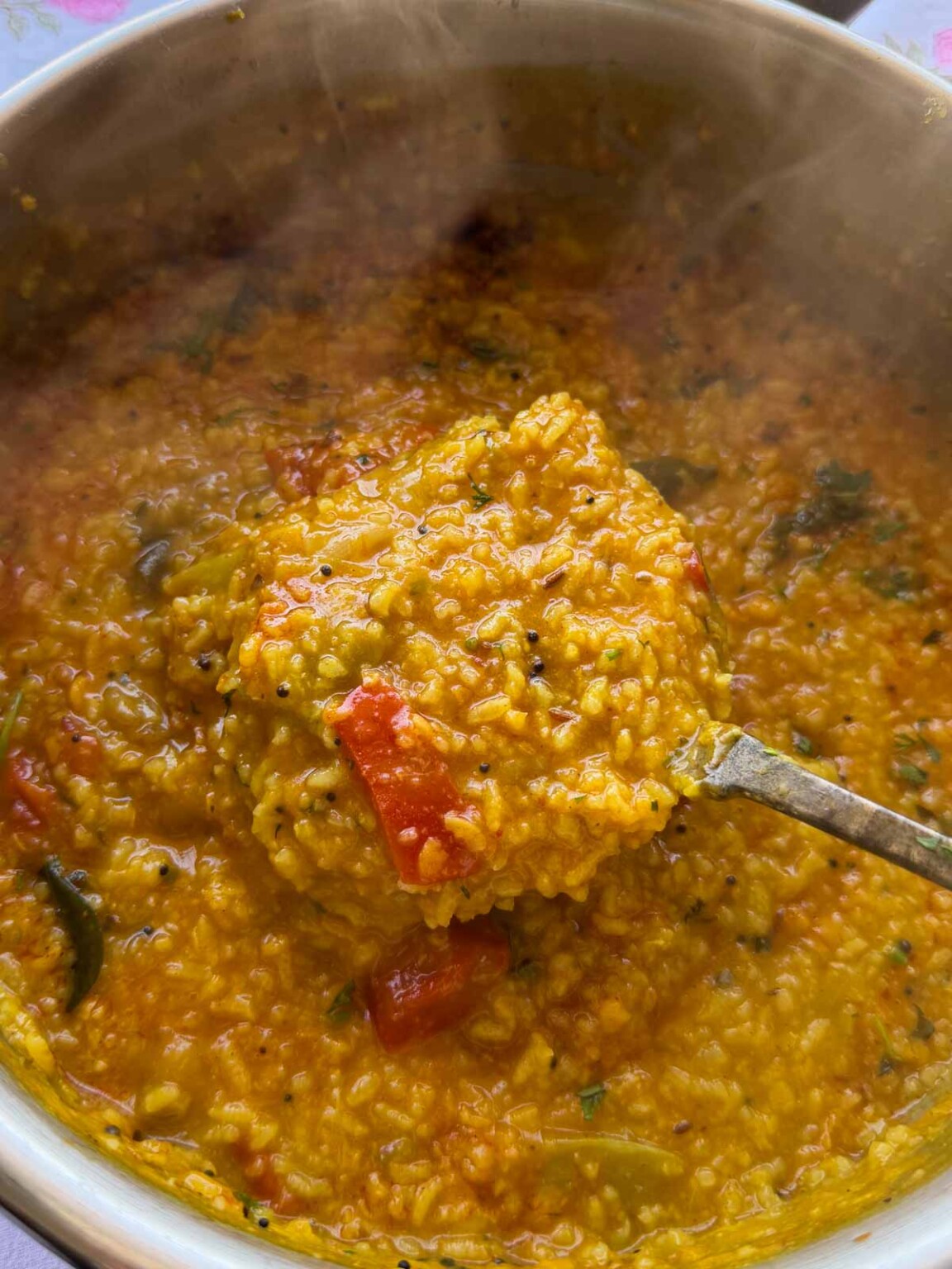 One-Pot Sambar Rice | Sambar Sadam - My Food Story