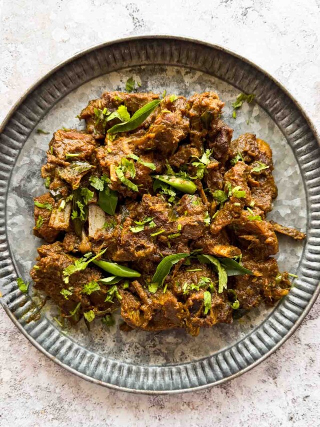 Easiest Pepper Mutton Fry | Pressure Cooker Mutton Fry - My Food Story